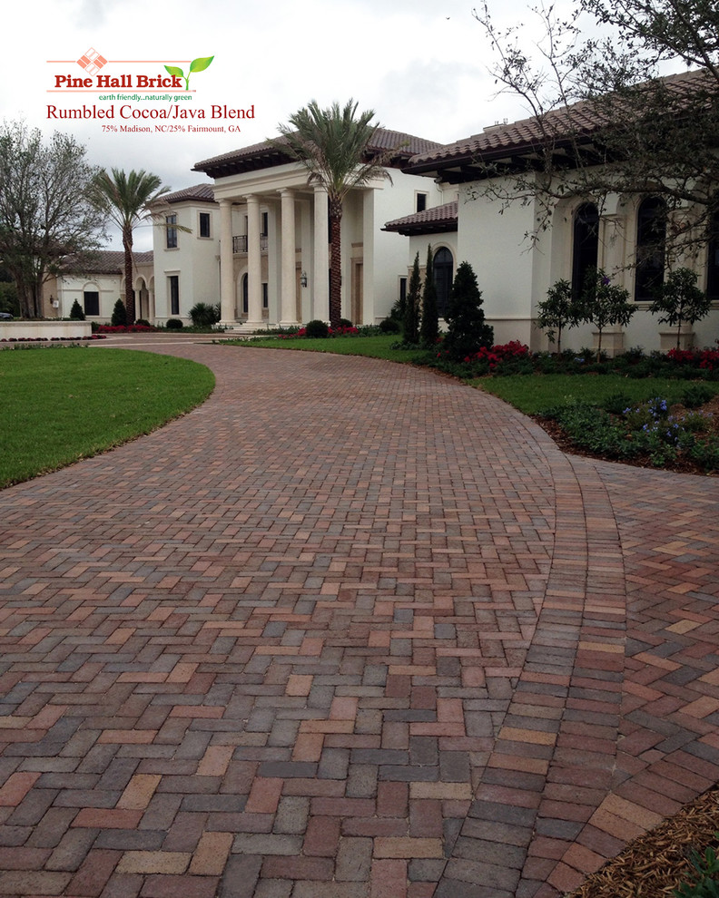 Driveways with Genuine Clay Pavers - Traditional - Exterior - Other ...