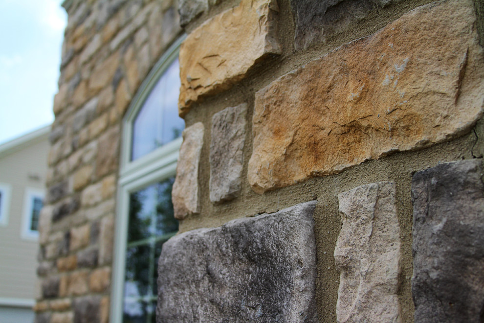 Dry Stack Stone Siding for Home Exterior Accents - Traditional ...