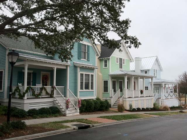 East Beach Cottage Court - Beach Style - Exterior - Atlanta - by ...