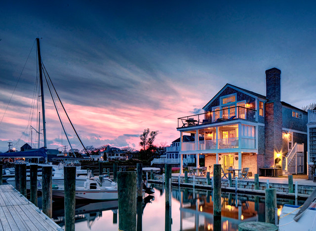 Edgartown Boat House - Beach Style - Exterior - Boston - by Bob Gothard ...