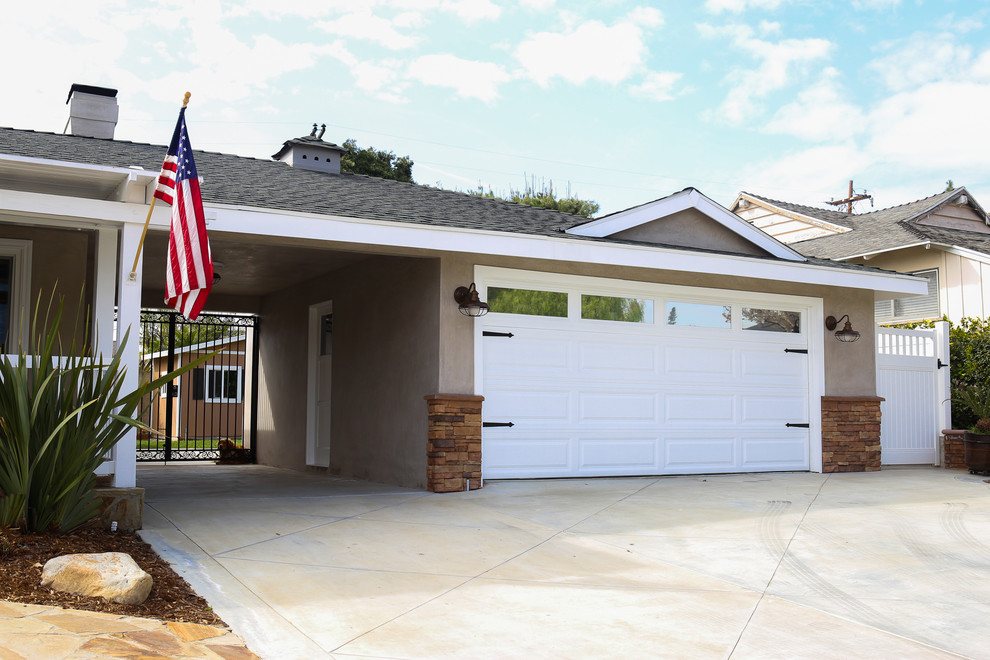 El Rey Exterior Stucco - Midcentury - Exterior - Orange County - by ...