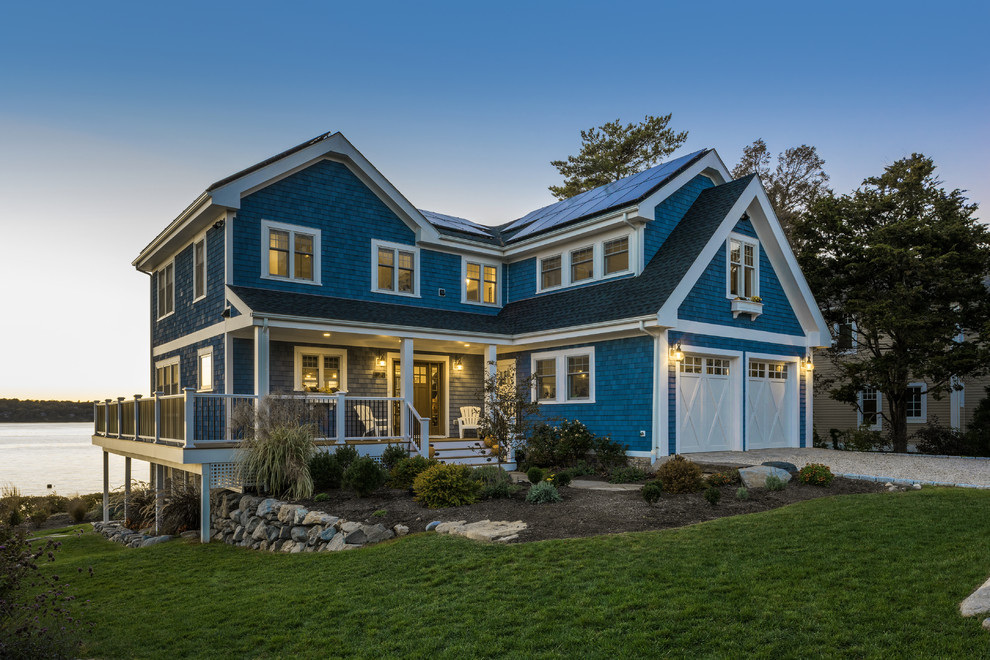 Energy-Efficient Home with a Water View - Traditional - Exterior ...