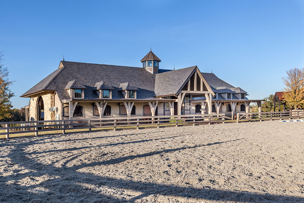 English Country Barn - Rustic - Exterior - Other - by Wright Design | Houzz