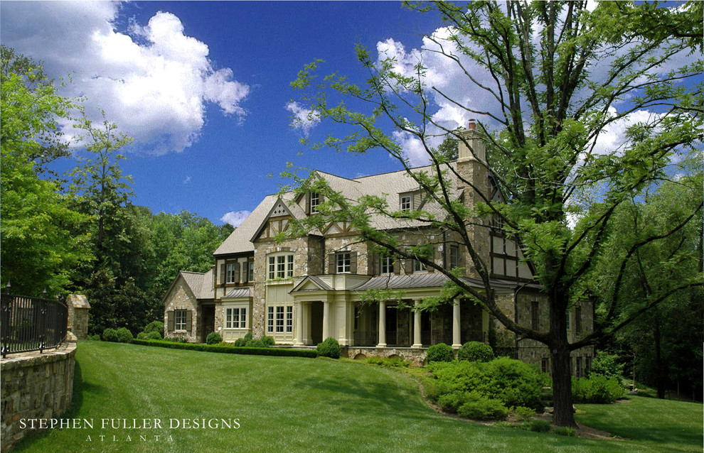 English Country House - Traditional - Exterior - Atlanta - by Stephen ...