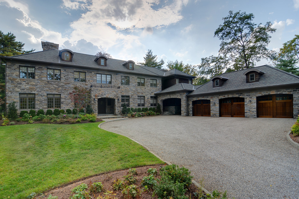 English Country Manor House - Traditional - Exterior - New York - by ...