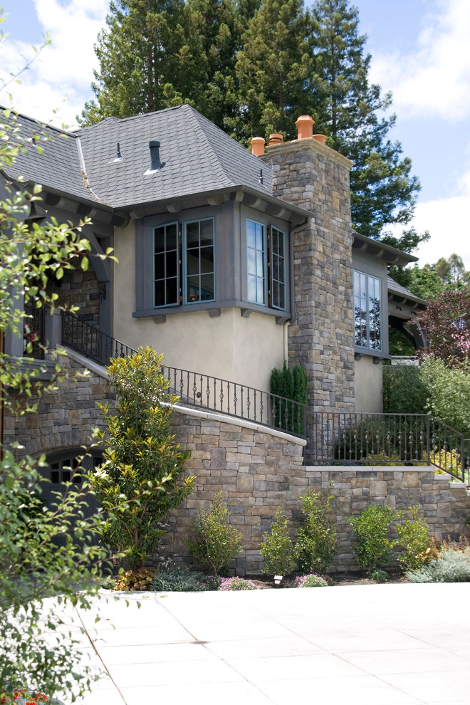 English Stone Exterior - Midcentury - Exterior - San Diego - by ...