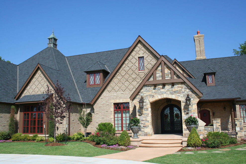 English Tudor - Traditional - Exterior - Oklahoma City - by Brent ...