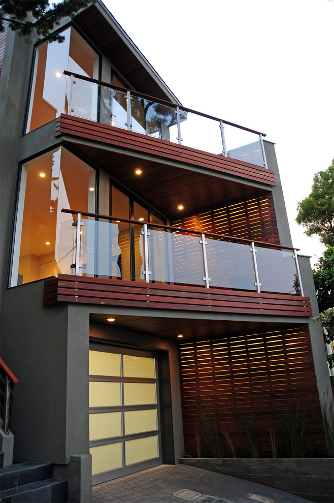 Entry decks over Garage - Contemporary - Exterior - San Francisco - by ...