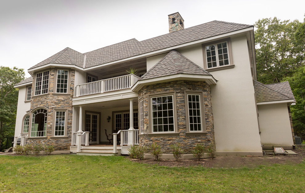 European Style Home with Natural Thin Stacked Stone Cladding ...