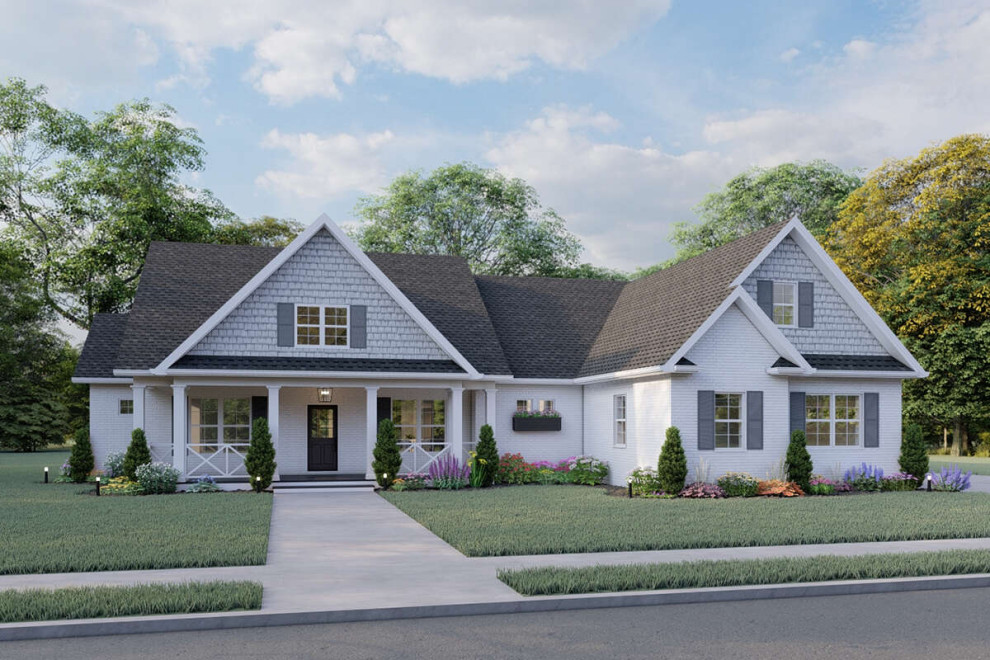 Exclusive: Modern Farmhouse Plan 6849-00094 - Farmhouse - Exterior ...