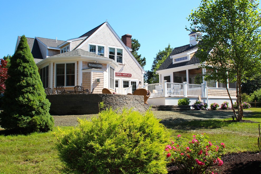 Expansive Cape Home - Traditional - Exterior - Boston - by Michael ...
