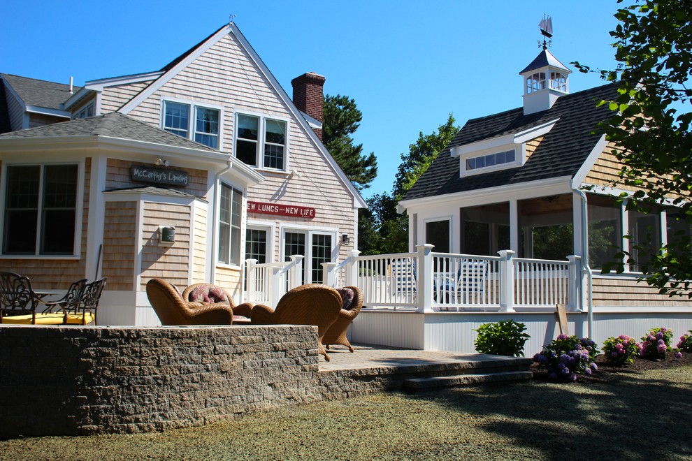 Expansive Cape Home - Traditional - Exterior - Boston - by Michael ...