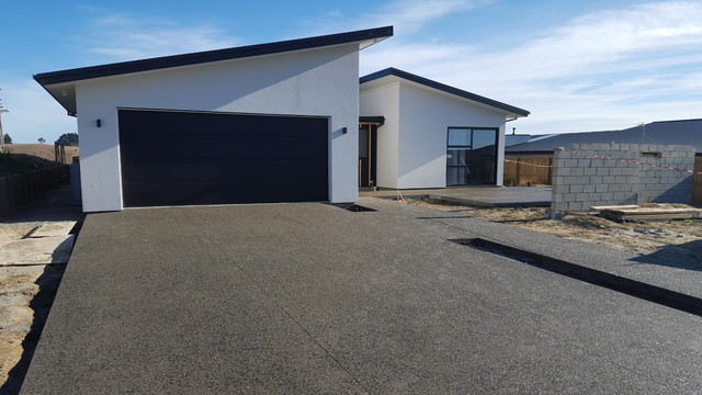 Exposed Aggregate Concrete - Modern - Exterior - Christchurch - by ...