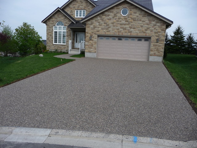 Exposed Aggregate Driveway - Modern - Exterior - Toronto | Houzz