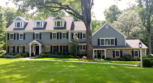 Extensive Colonial Addition in New Canaan, CT - Klassisch - Häuser ...