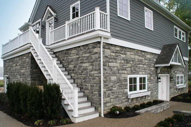 Exterior Accents Using Limestone Manufactured Stone - Craftsman ...