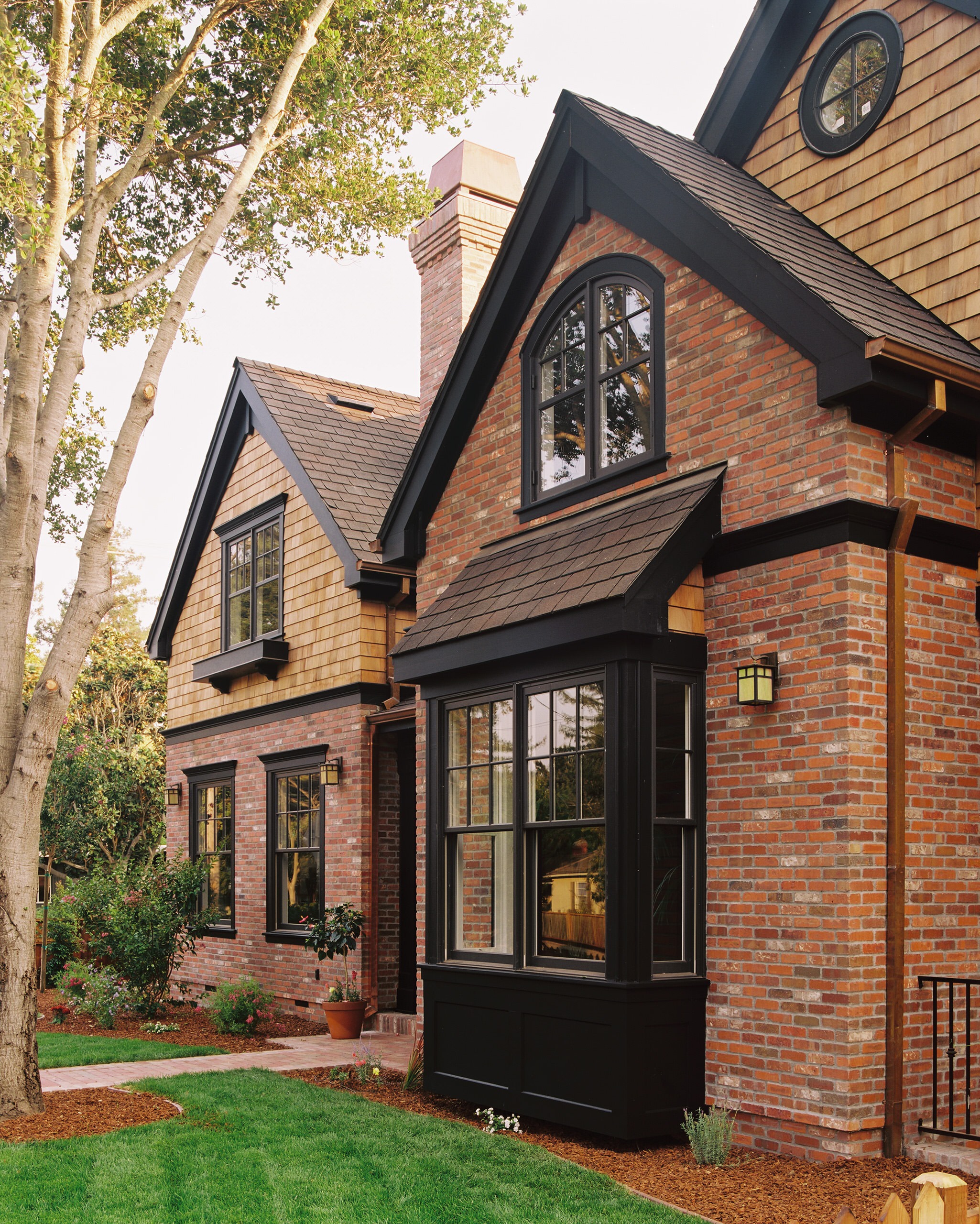 Amber With Red Brick Siding