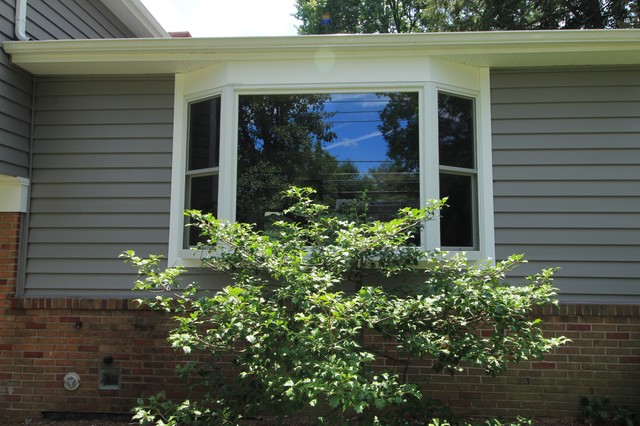 Exterior Bay Window and Siding - Transitional - House Exterior ...