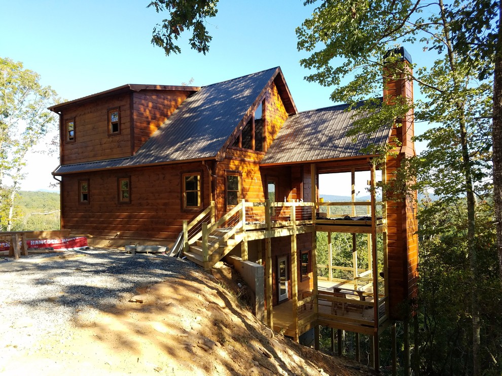 Exterior cabin approach - Rustic - Exterior - Atlanta - by Lone Pine ...
