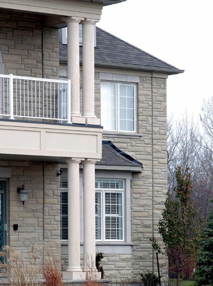 Exterior Doric Limestone Column - Traditional - Exterior - Toronto - by ...