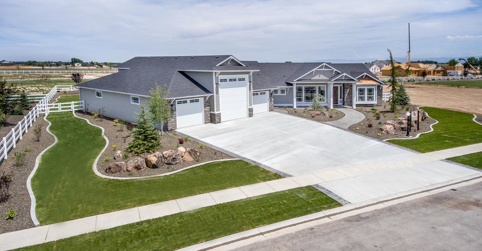 Exterior Elevation Design Ideas - Transitional - House Exterior - Boise ...