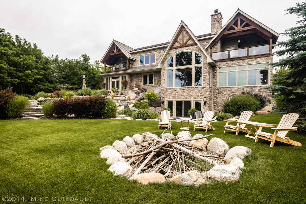 Exterior facing golf-course overlooking Georgian Bay - Rustic ...