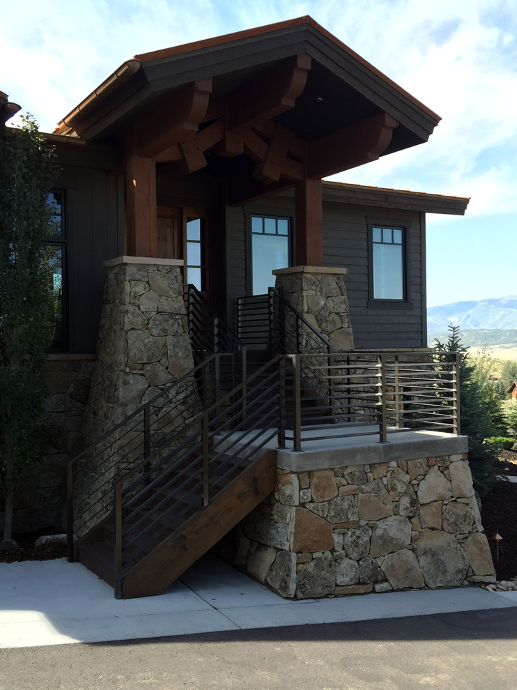 Exterior Horizontal Balustrade - Transitional - Exterior - Salt Lake ...