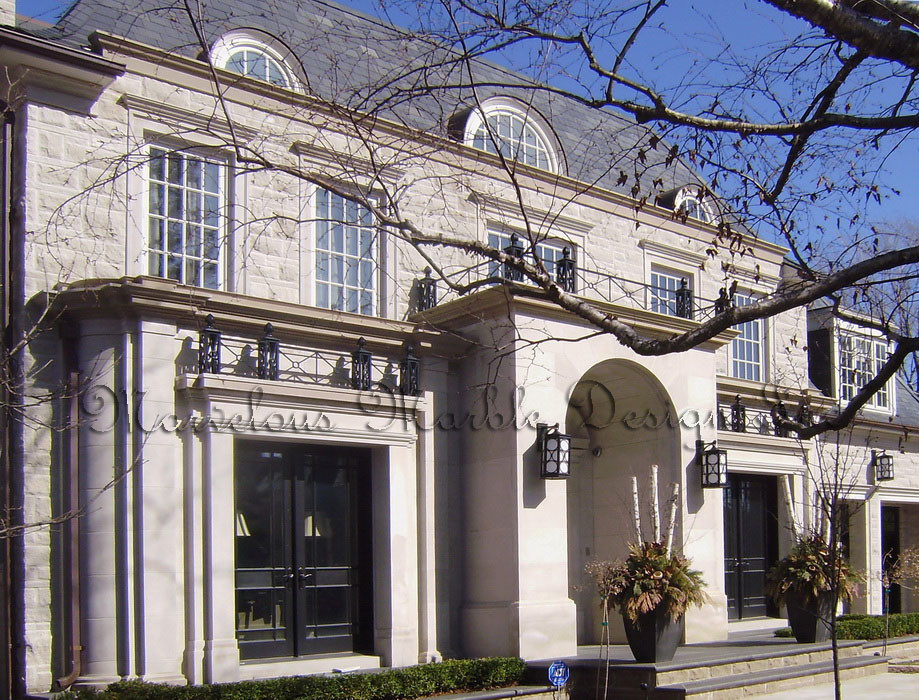 Exterior Indiana Limestone Door Surround - Traditional - Exterior ...