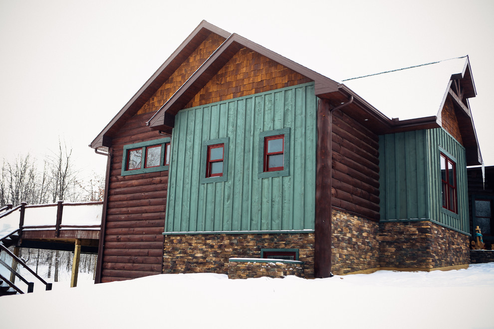 Exterior Log Siding with Stain colors - Exterior - Other - by Northern ...
