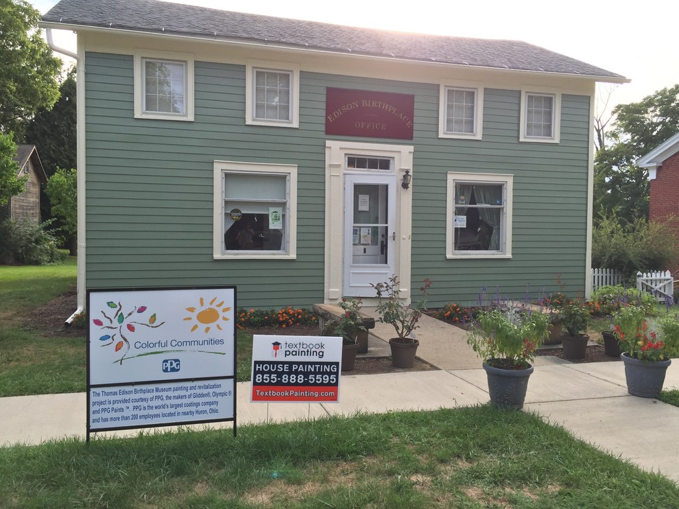 Exterior of Historic Thomas Edison Birthplace Museum in Milan, OH ...