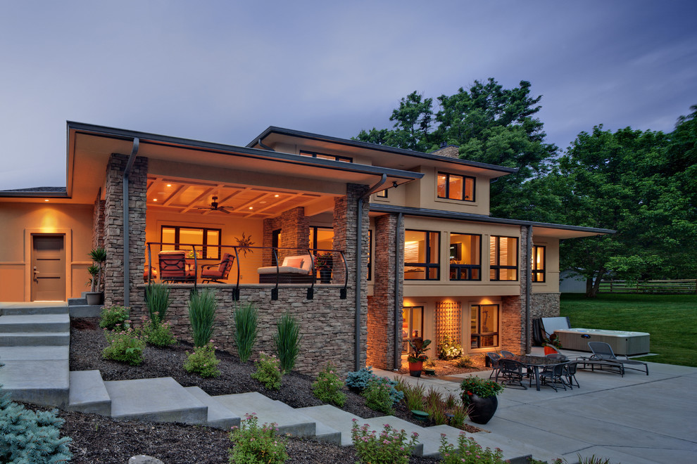 Exterior | outdoor living room and patio - Contemporary - Exterior ...