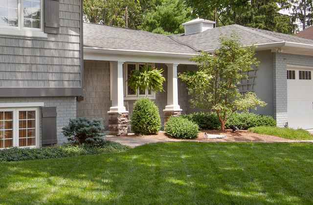 Exterior Split Level Style Front Yard & Exterior Makeover Reveal: