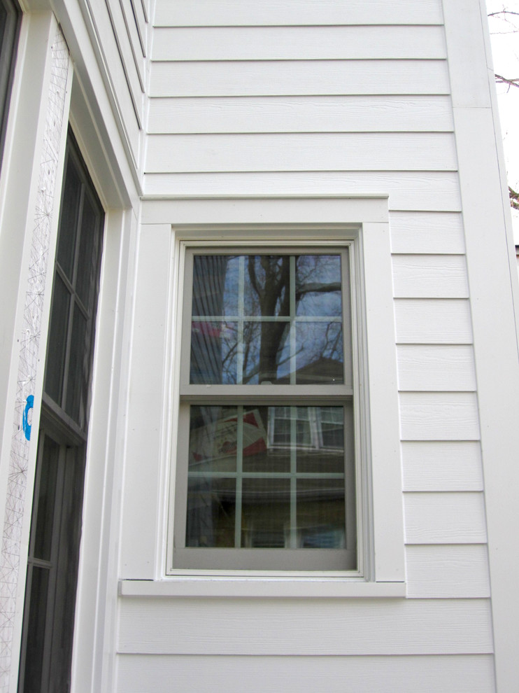 Exterior Remodel, Park Ridge, IL Colonial Home James Hardie Siding ...