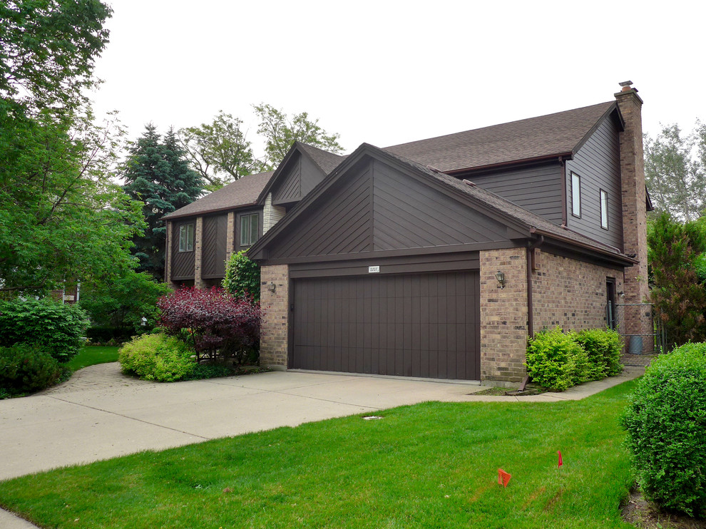Exterior Remodel, Wilmette, IL James Hardie Siding Chestnut Brown ...