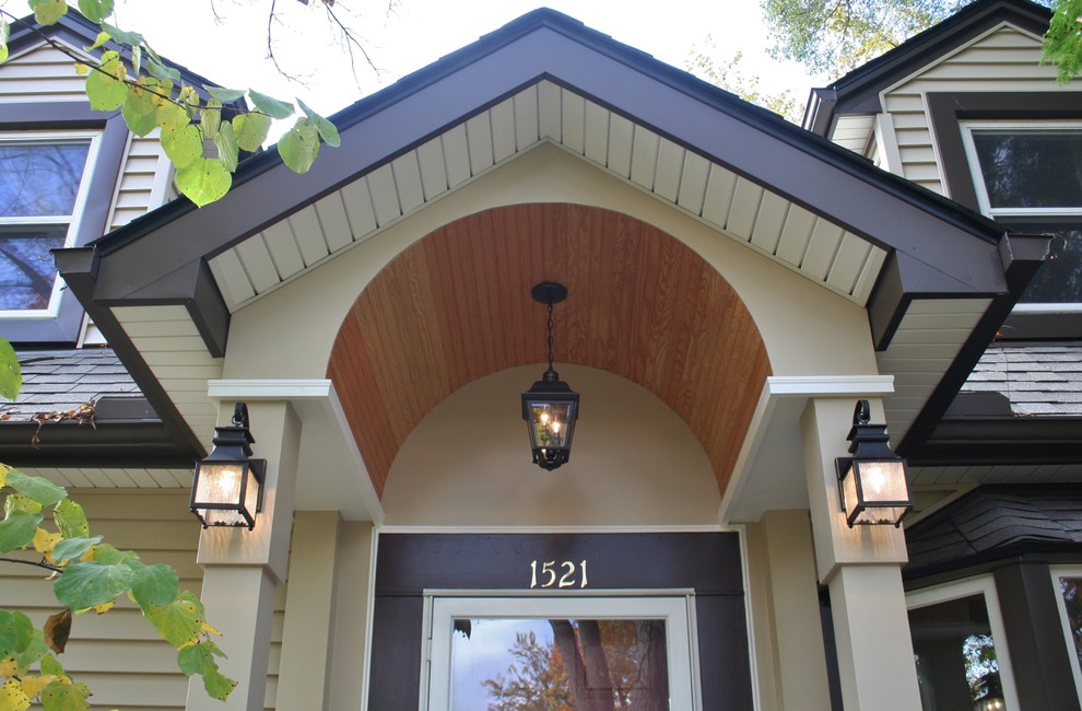 Exterior Remodel With New Covered Front Porch - Traditional - House ...