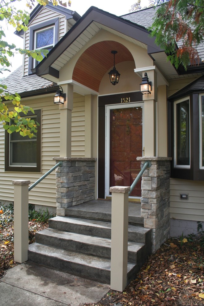Exterior Remodel With New Covered Front Porch - Traditional - Exterior ...