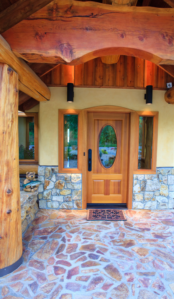 Exterior shots of log homes from Traditional Log Homes - Modern - House ...