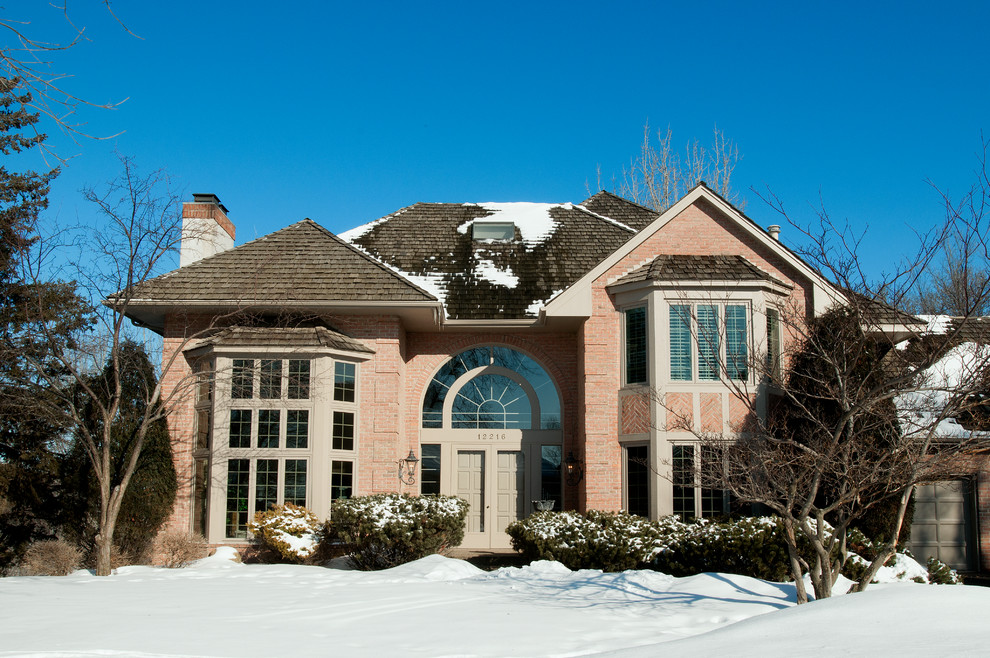 Exterior Specialty Circle Top Combination Windows w/Sunburst & Colonial ...