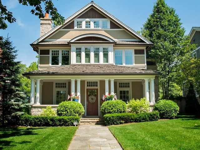 Exterior Staining - Traditional - House Exterior - Chicago - by Dynamic ...