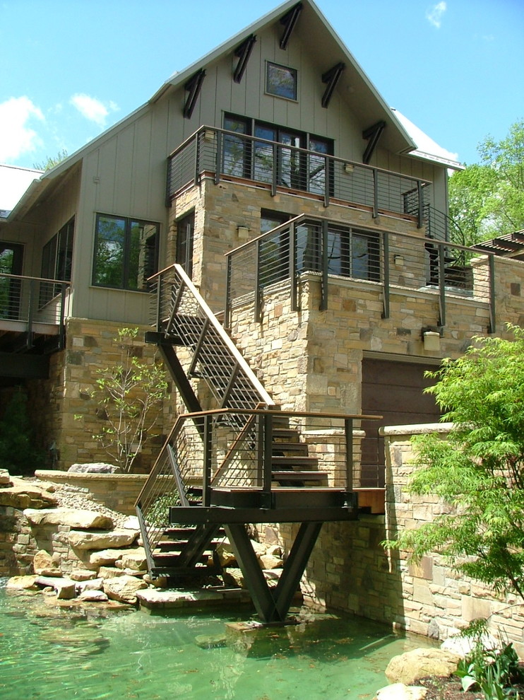 Exterior Staircase and Bridge - Modern - Exterior - Cleveland - by ...