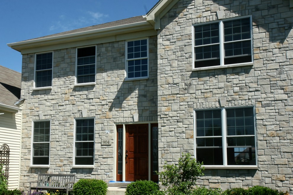 Exterior Stone Siding Castle Rock - Traditional - Exterior - Chicago ...