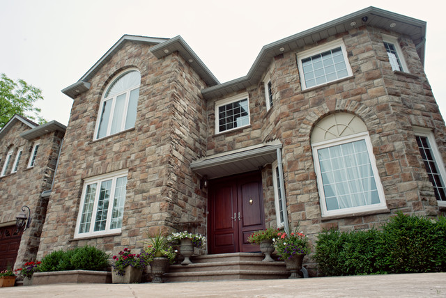 Exterior Stone Veneer - Rustic - House Exterior - Toronto - by Stone ...