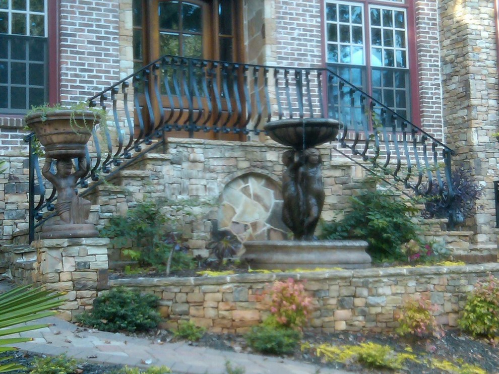 Exterior Wrought Iron Handrail / Railing - Mediterranean - Exterior ...