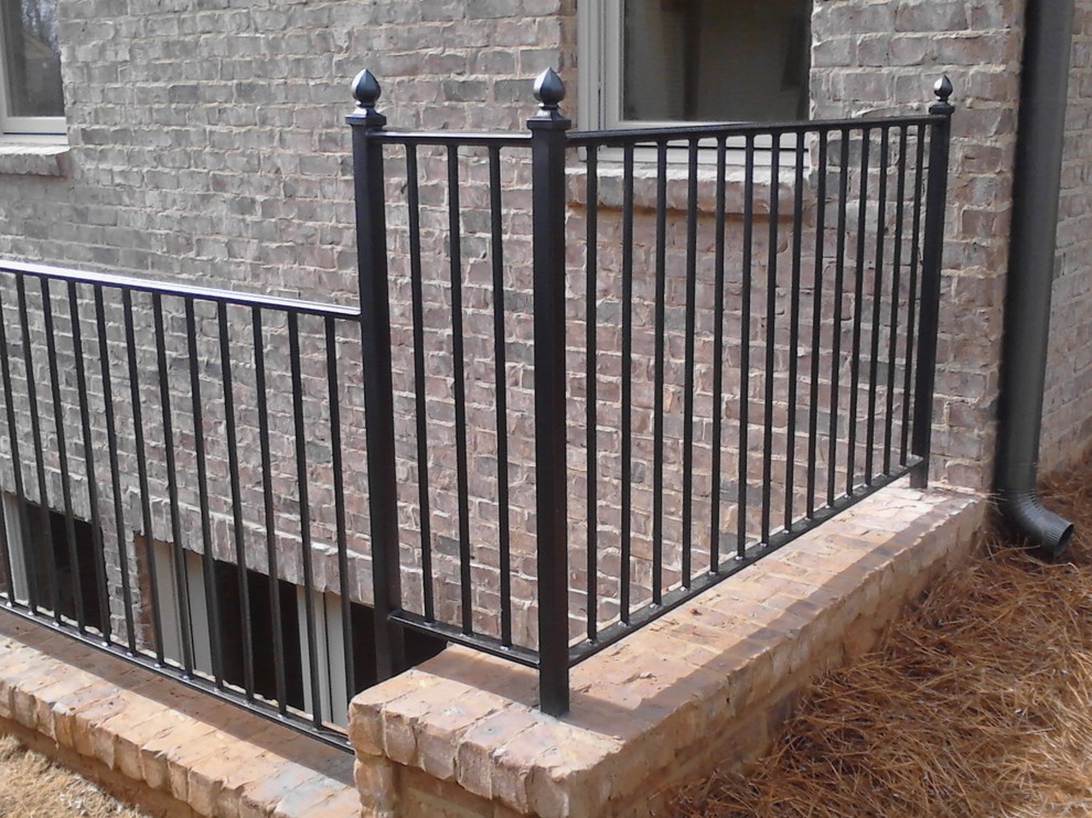 Exterior Wrought Iron Handrail / Railing - Mediterranean - Exterior ...