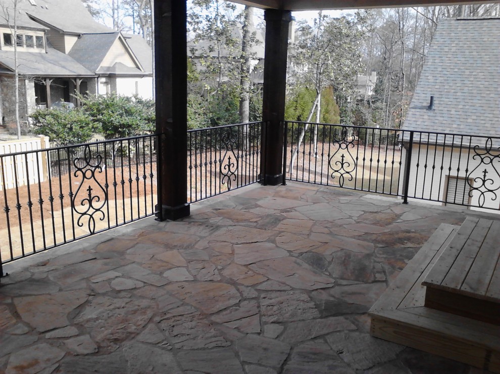 Exterior Wrought Iron Handrail / Railing - Mediterranean - House ...