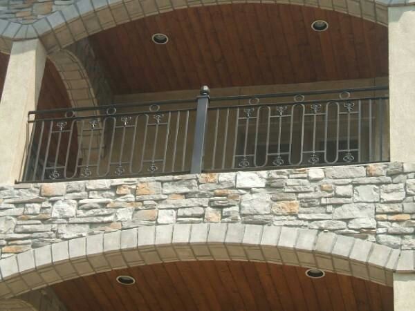 Exterior Wrought Iron Handrail / Railing - Mediterranean - House ...