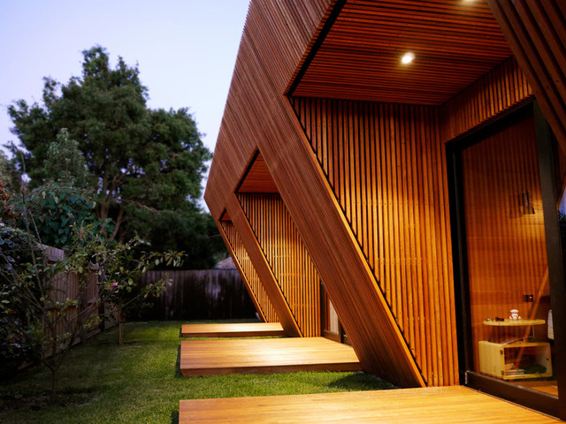 External timber battens - Contemporary - Exterior - Melbourne - by ...