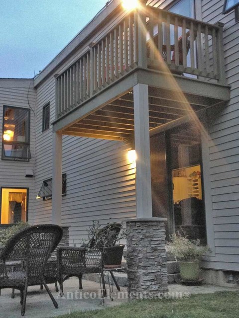 Faux Stone Columns, Post wraps, Column wraps - Traditional - Exterior ...