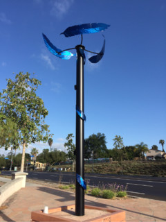 "Feathers in the Wind" kinetic wind sculpture - Contemporary - Exterior ...