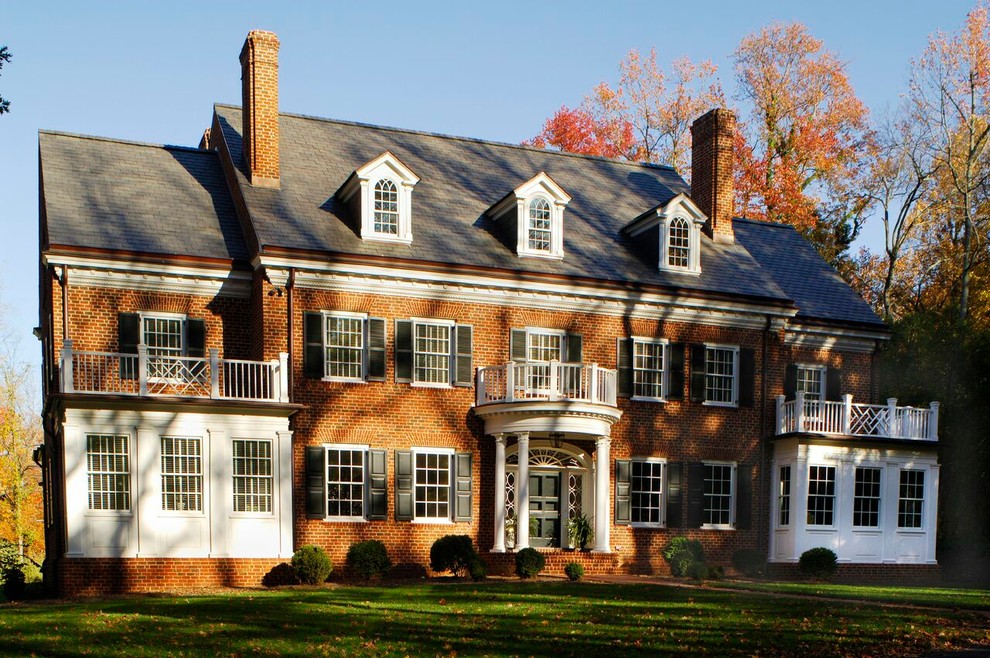 Federal Revival House - Traditional - Exterior - Raleigh - by James S ...